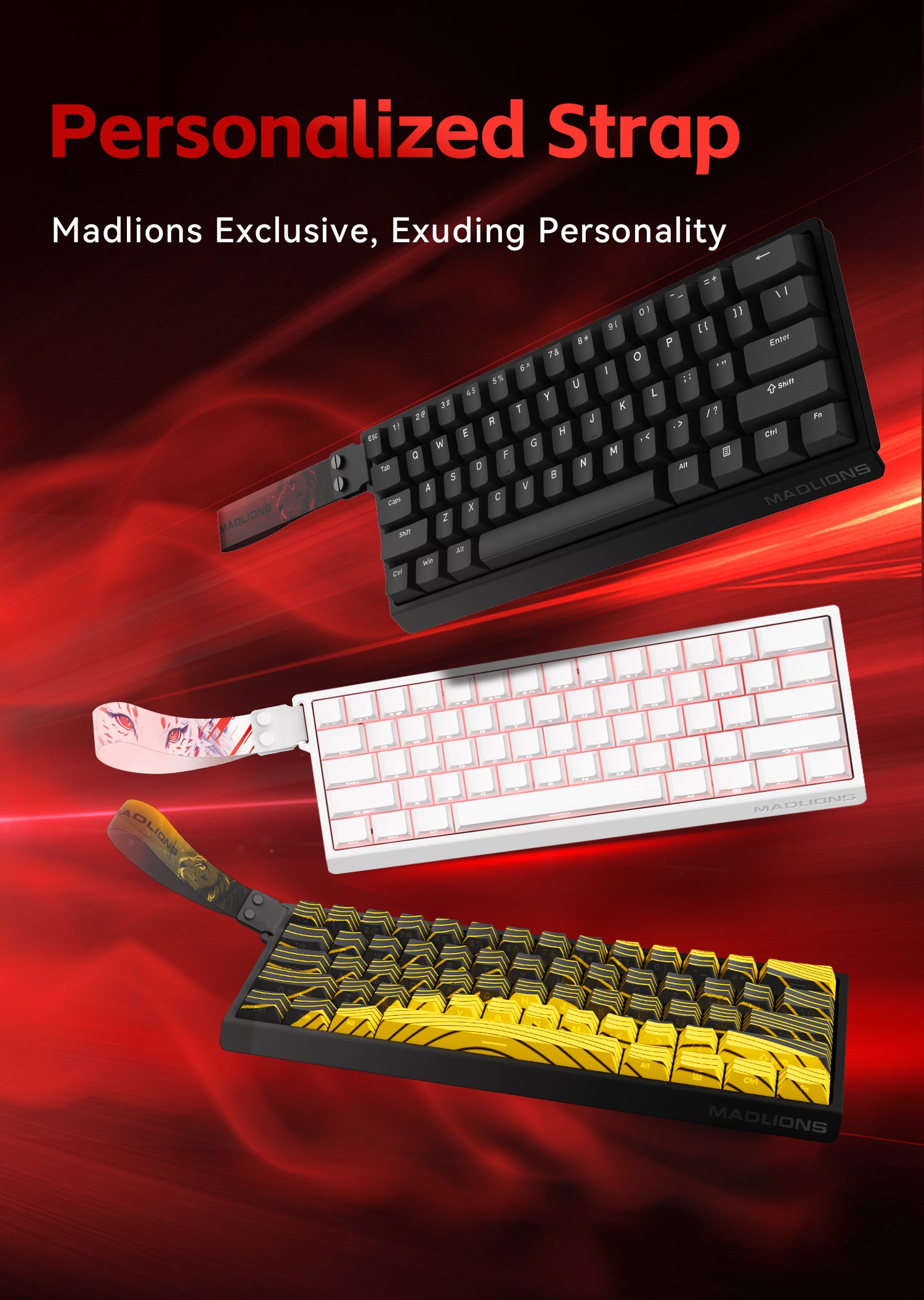 Madlions MAD60 HE PRO 60% Hall Effect Custom Gaming Keyboard – Mecha ...